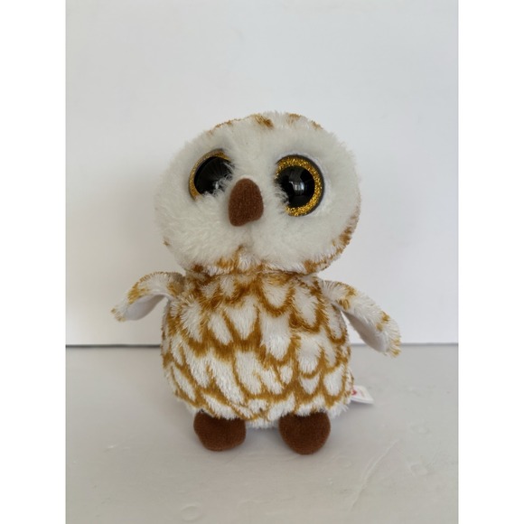Ty | Bird | Ty Beanie Boos 6 Swoops The Brown And White Owl Glitter ...